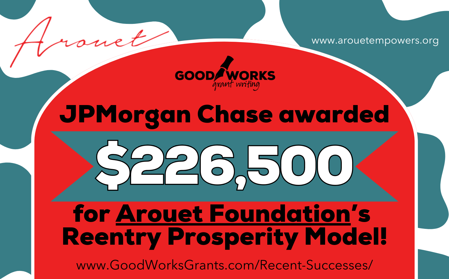Corporate Grant for Arouet Foundation’s Reentry Prosperity Model - Good ...