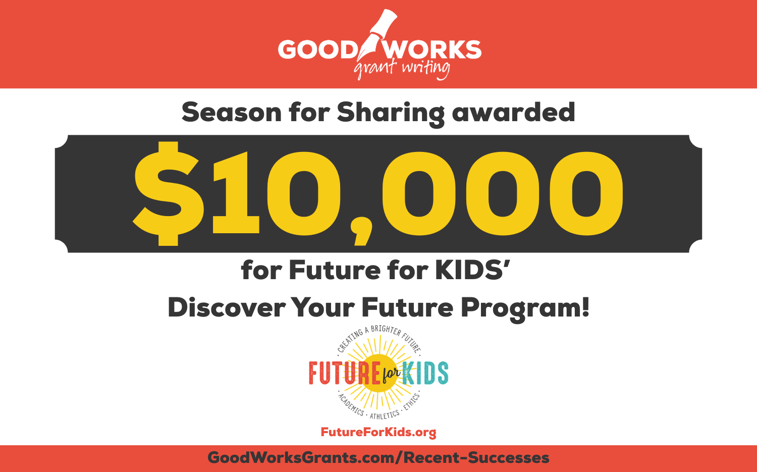 Foundation Grant for Future for KIDS - Good Works Grants