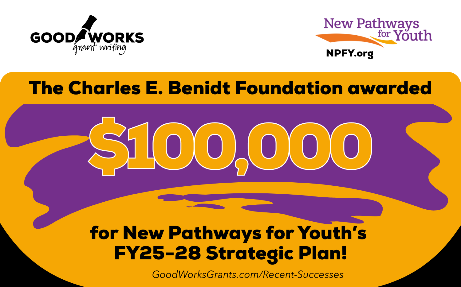 Foundation Grant for New Pathways for Youth - Good Works Grants